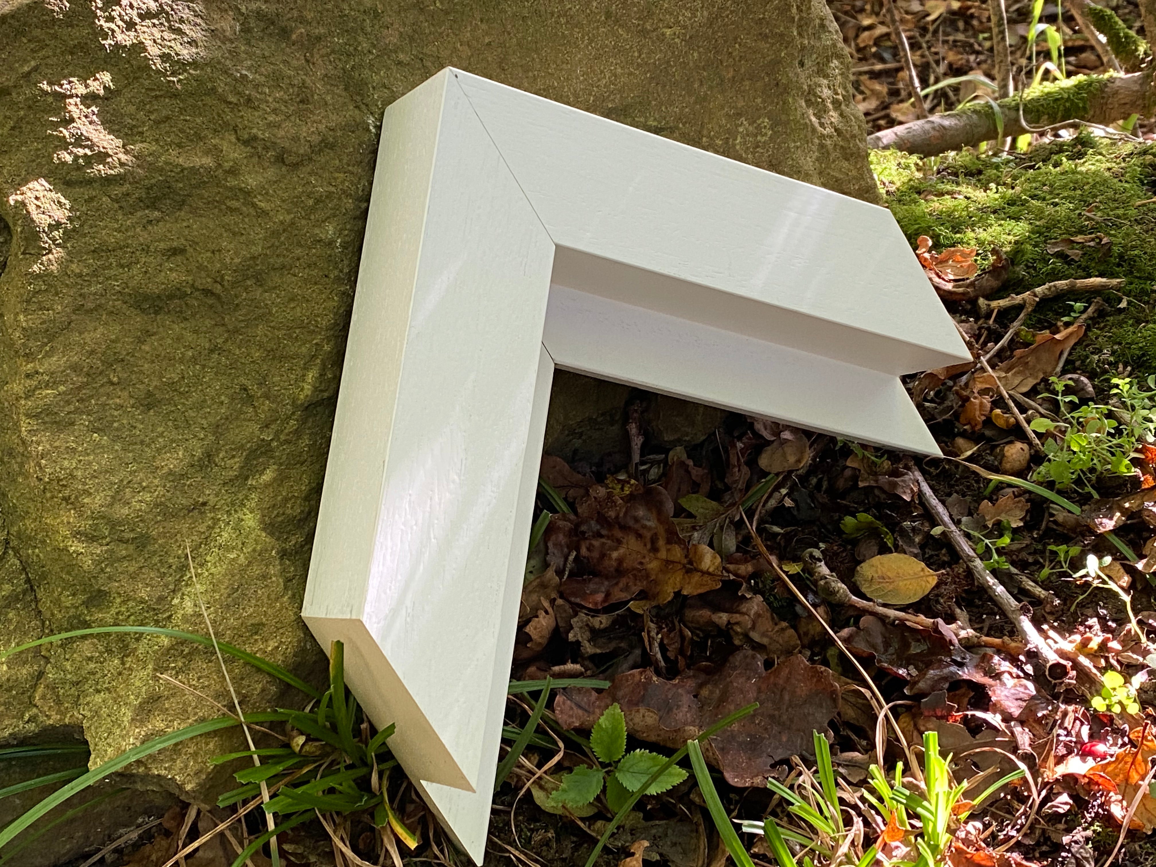 Tray Frame 50MM Grained White – Forest Frames